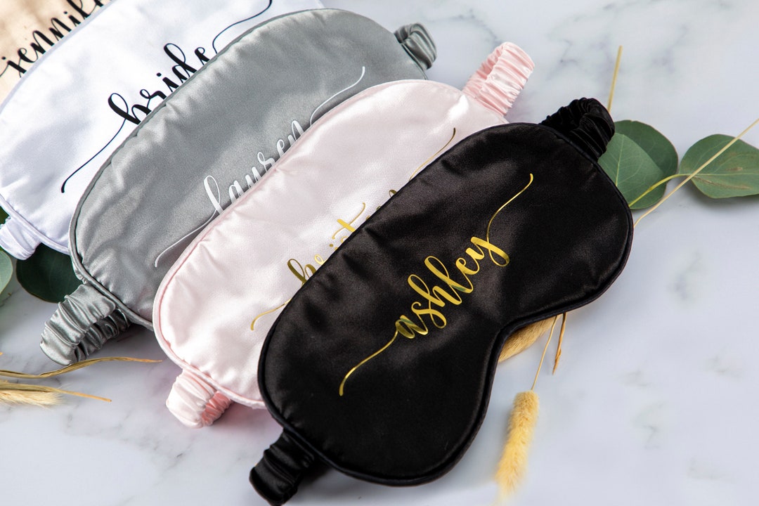 Personalized Sleep Masks - Bridesmaid Sleep Mask - Girls Gone Mild ...