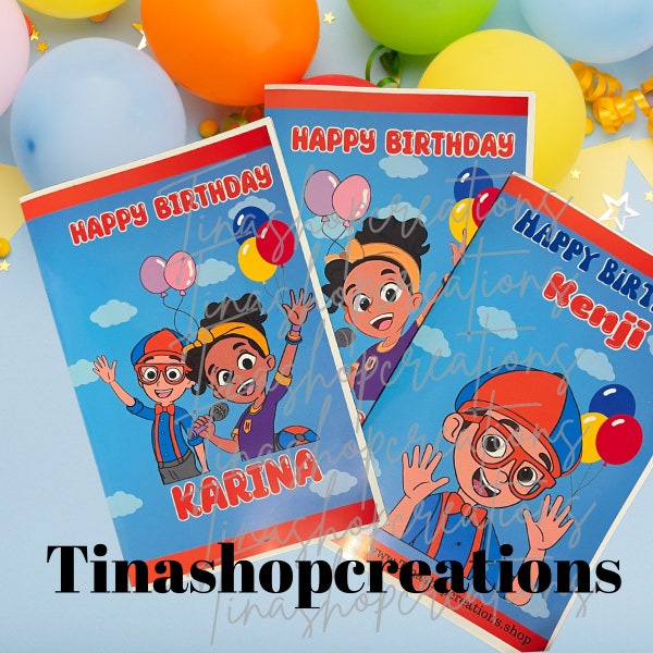 Blippi and Meekah Party Bags - Etsy