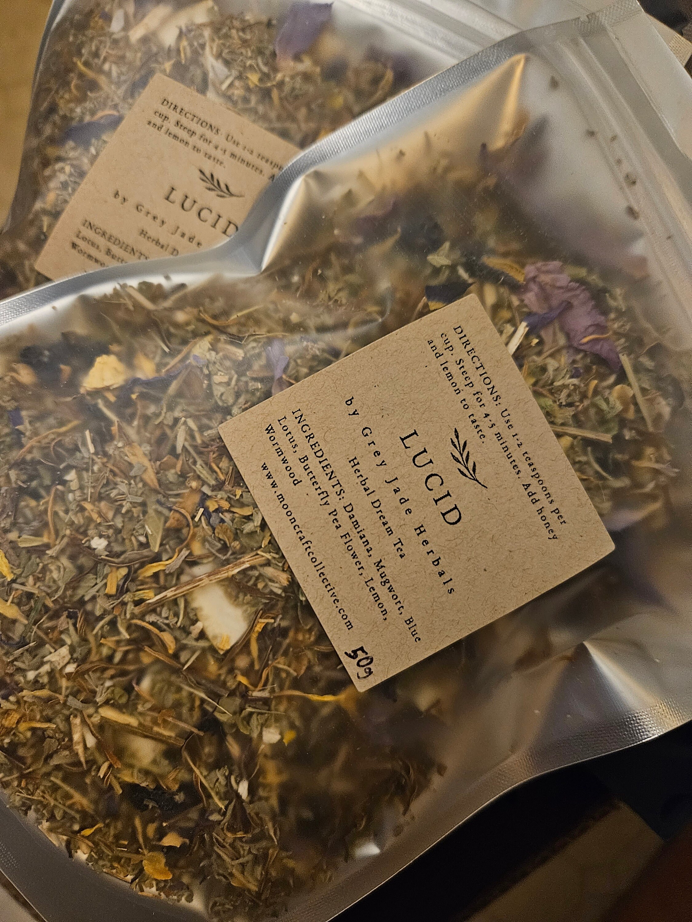 LUCID DREAM TEA African Dream Root or Blue Lotus With Mugwort, Damiana ...