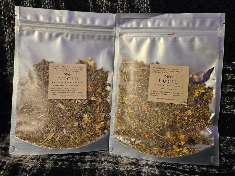 LUCID DREAM TEA African Dream Root or Blue Lotus With Mugwort, Damiana ...