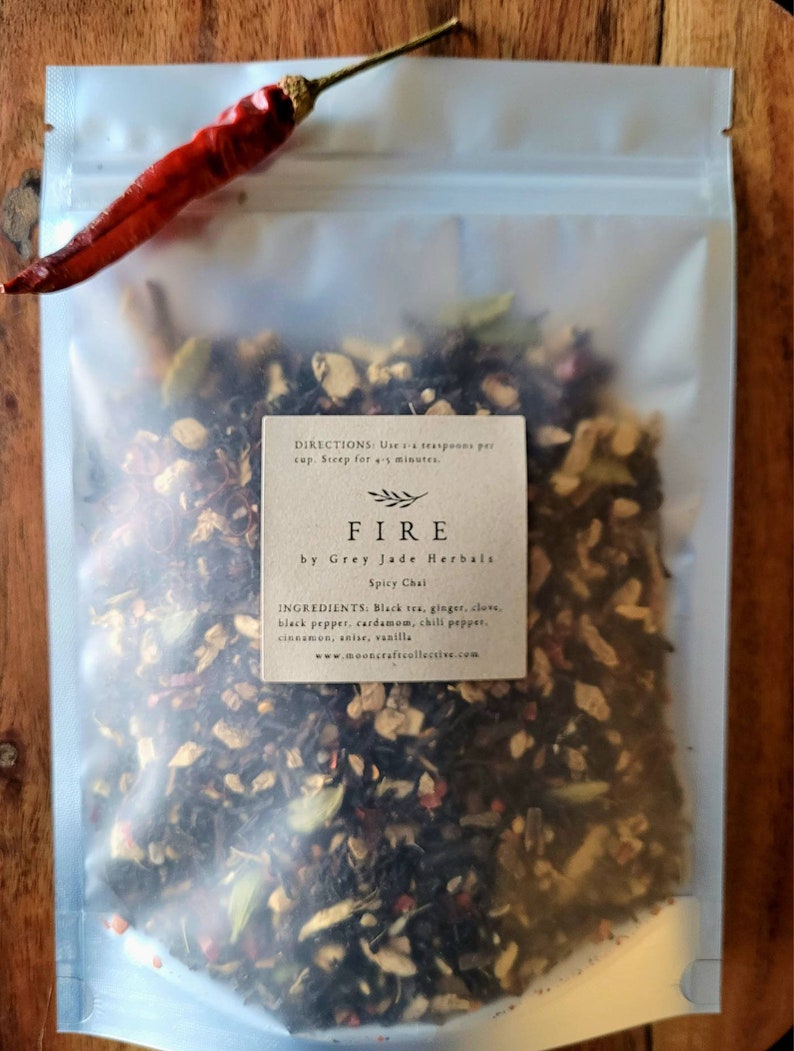 FIRE Spicy Chili & Ginger Chai Tea Warming Tea With Ginger, Cardamom ...