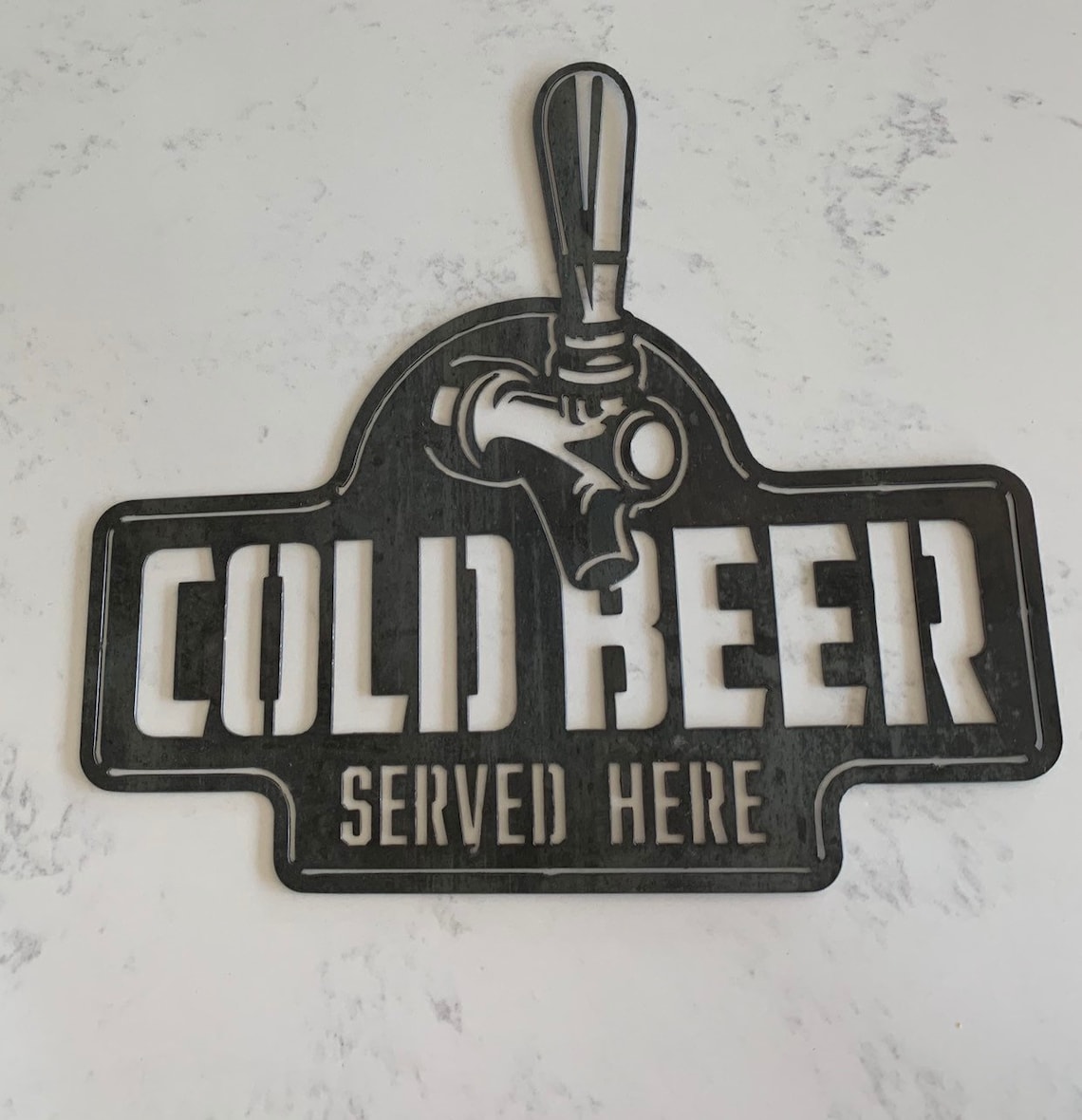 Cold Beer Sign - Etsy