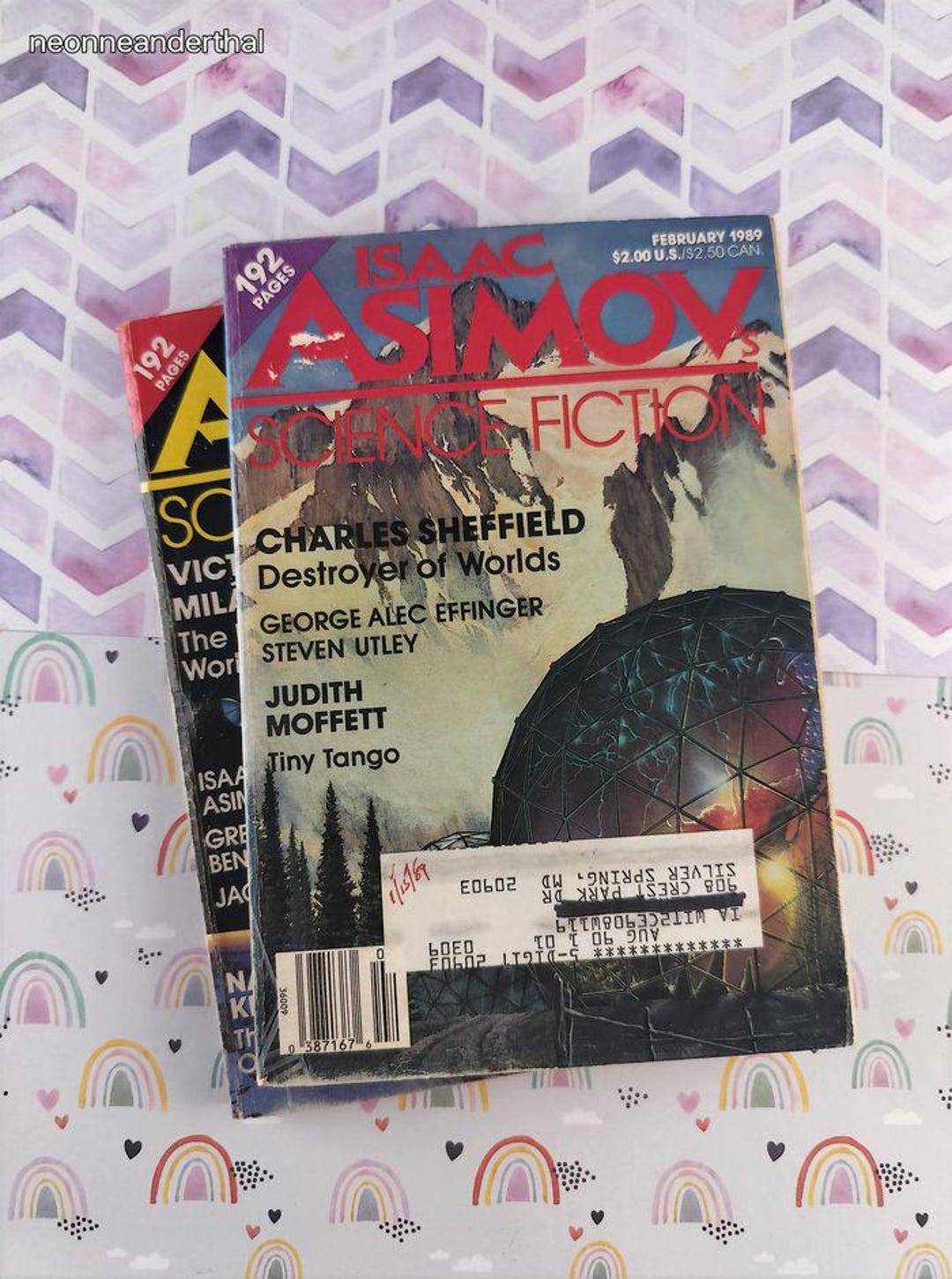 Vintage 1989 Asimov's Science Fiction Magazines/periodicals Set/2 ...