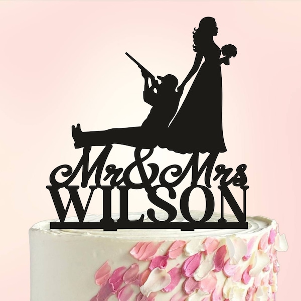 Hunting Groom Wedding Cake Topper - Etsy