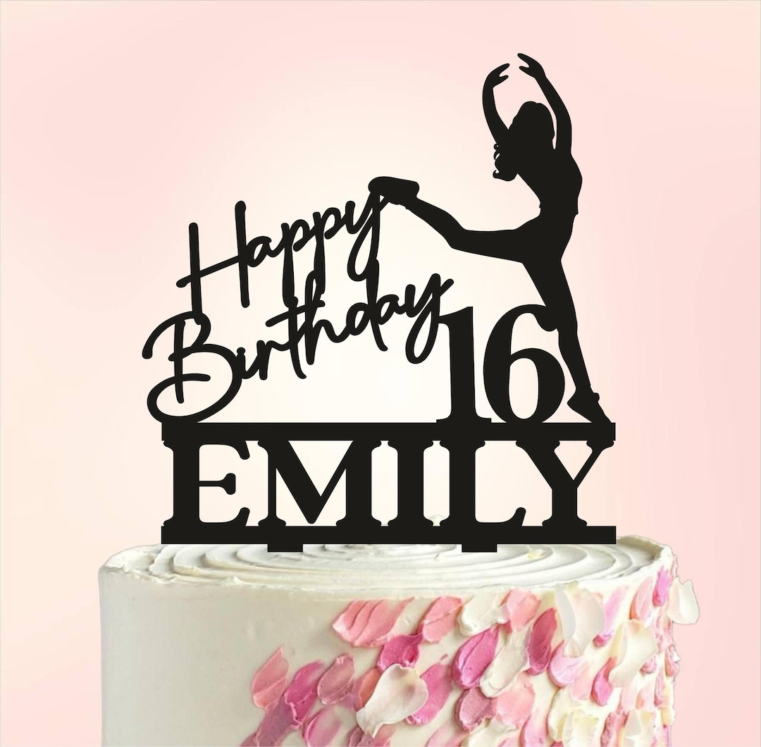 Personalised Dance Birthday Cake Topper, Hip Hop Dancer Cake Topper ...