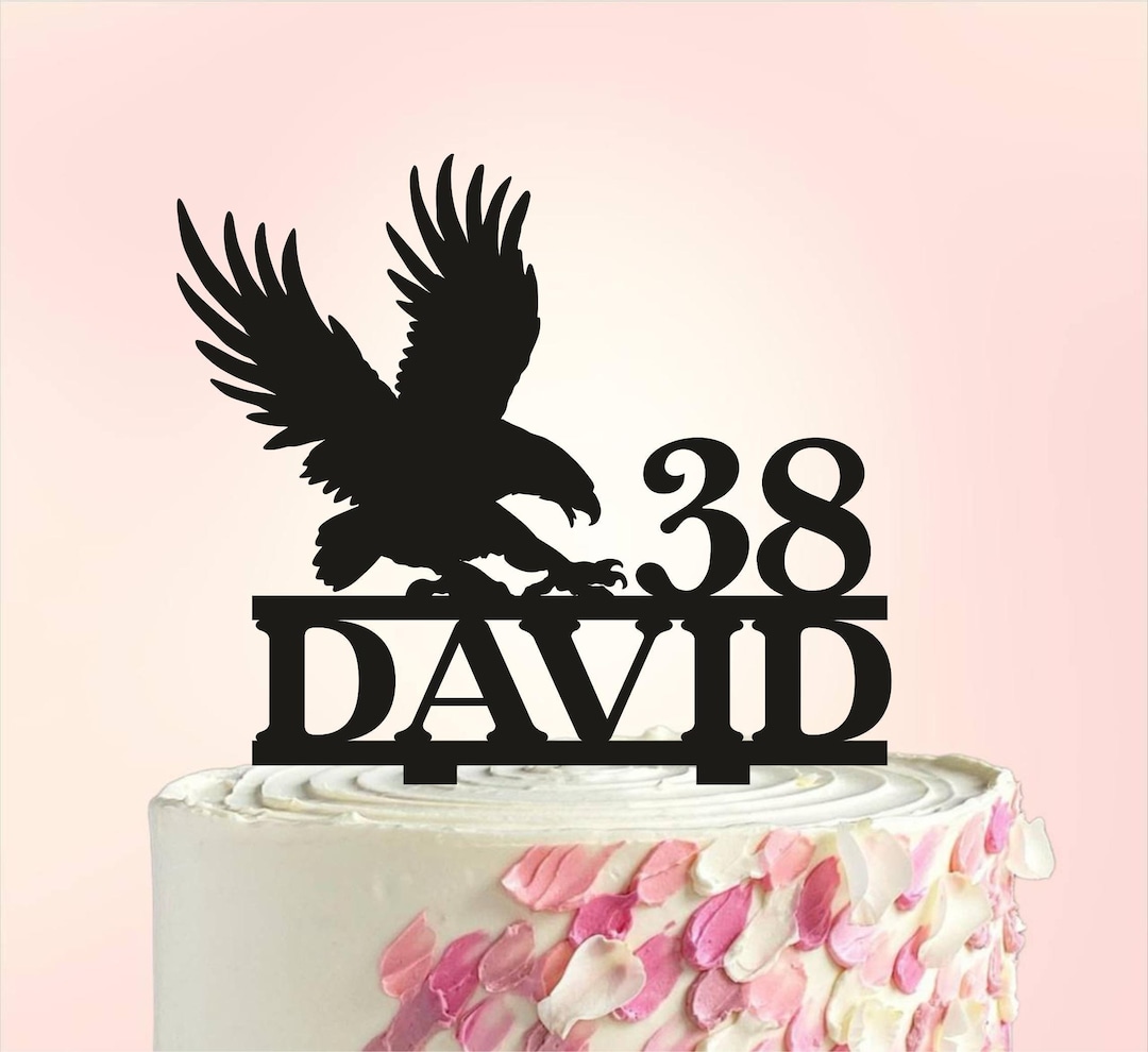Eagle Birthday Cake Topper, Eagle Cupcake Toppers, Hawk Cake Topper ...