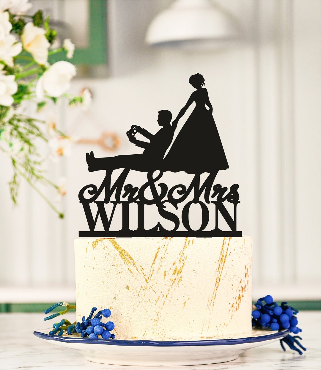 Gamer Wedding Cake Topper Video Game Wedding Cake Topper - Etsy