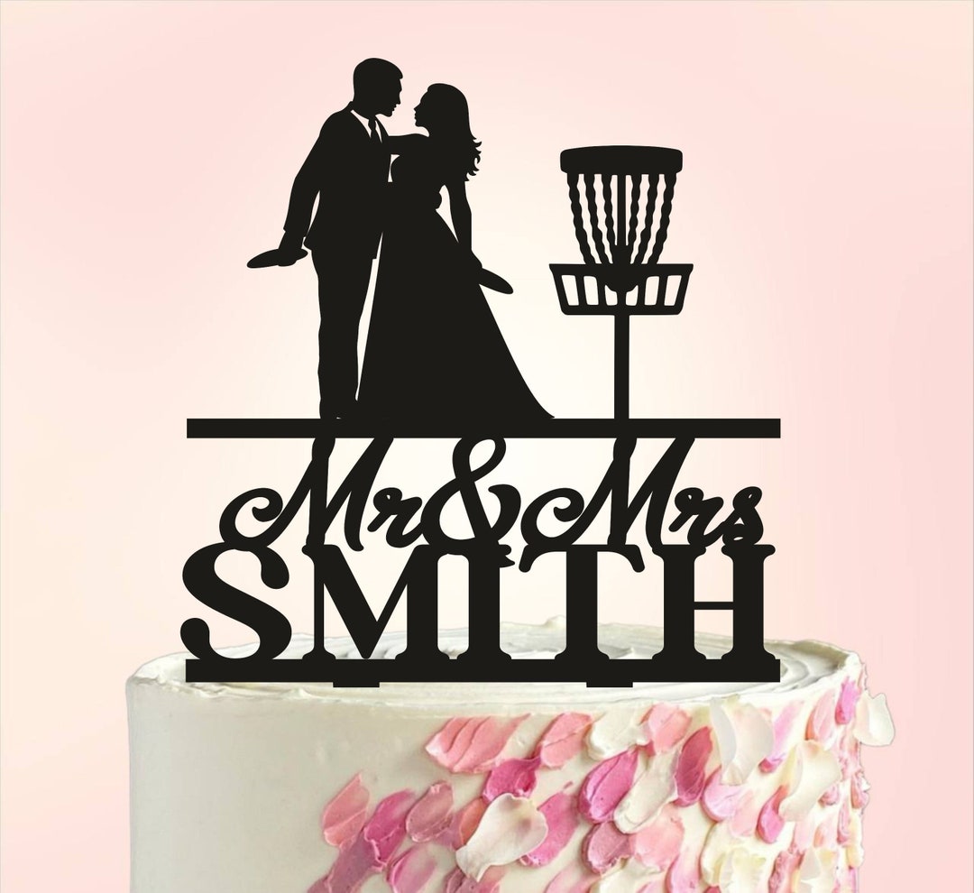 Frisbee Weding Cake Topper, Disc Sport Cake Topper, Frisbee Cake Topper ...