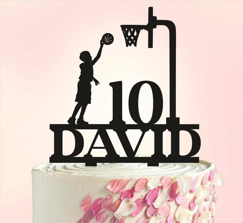 Basketball Birthday Cake Topper, Men's Basketball Cake Decorations ...
