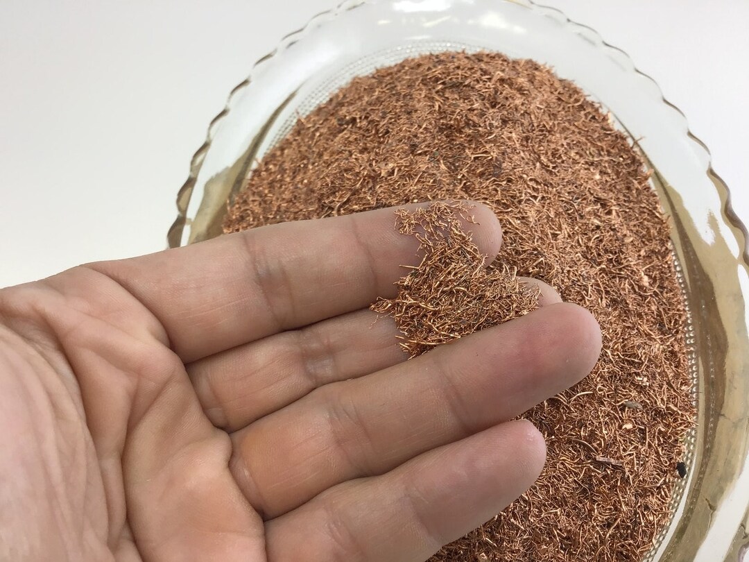 MeldedMind 8lbs 99% Pure Copper Shavings Grain Fine Chop Raw Shreds for ...