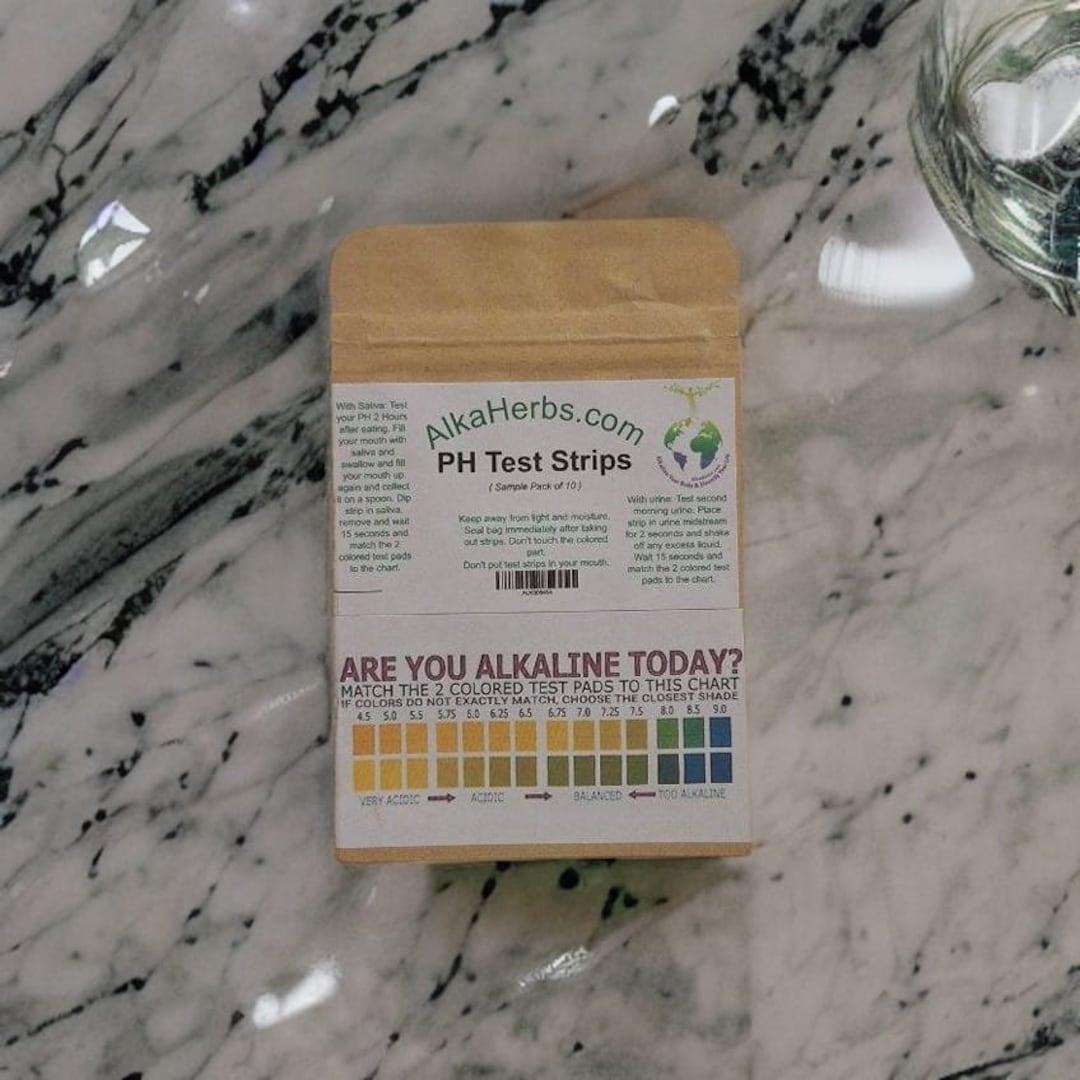 Saliva/urine PH Test Strips. Sample Pack. Check Your Acidic/alkaline ...