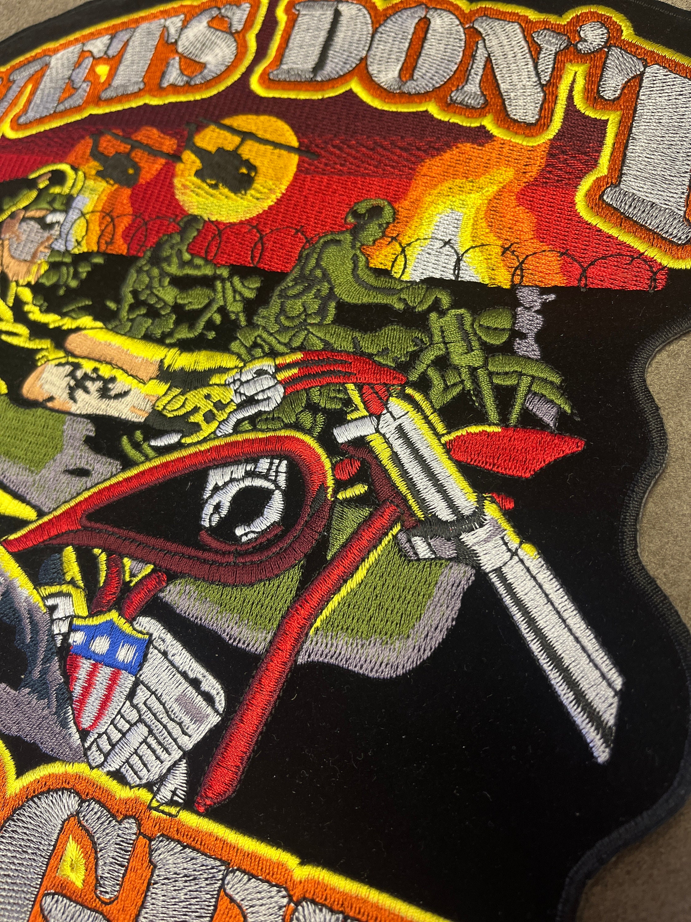 Patches for Vest Jacket Biker Men Women Veterans Motorcycle Gift Black ...