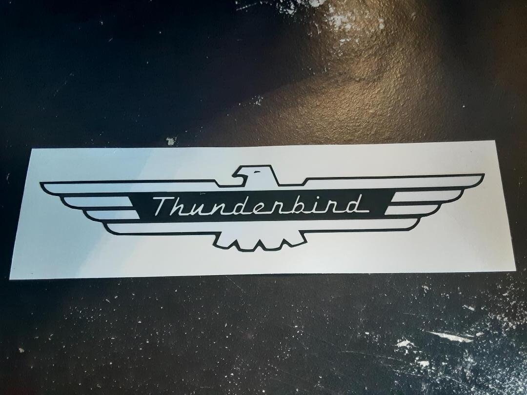 Decals for Auto Motorcycle Laptop Computer Thunder Bird Black White ...