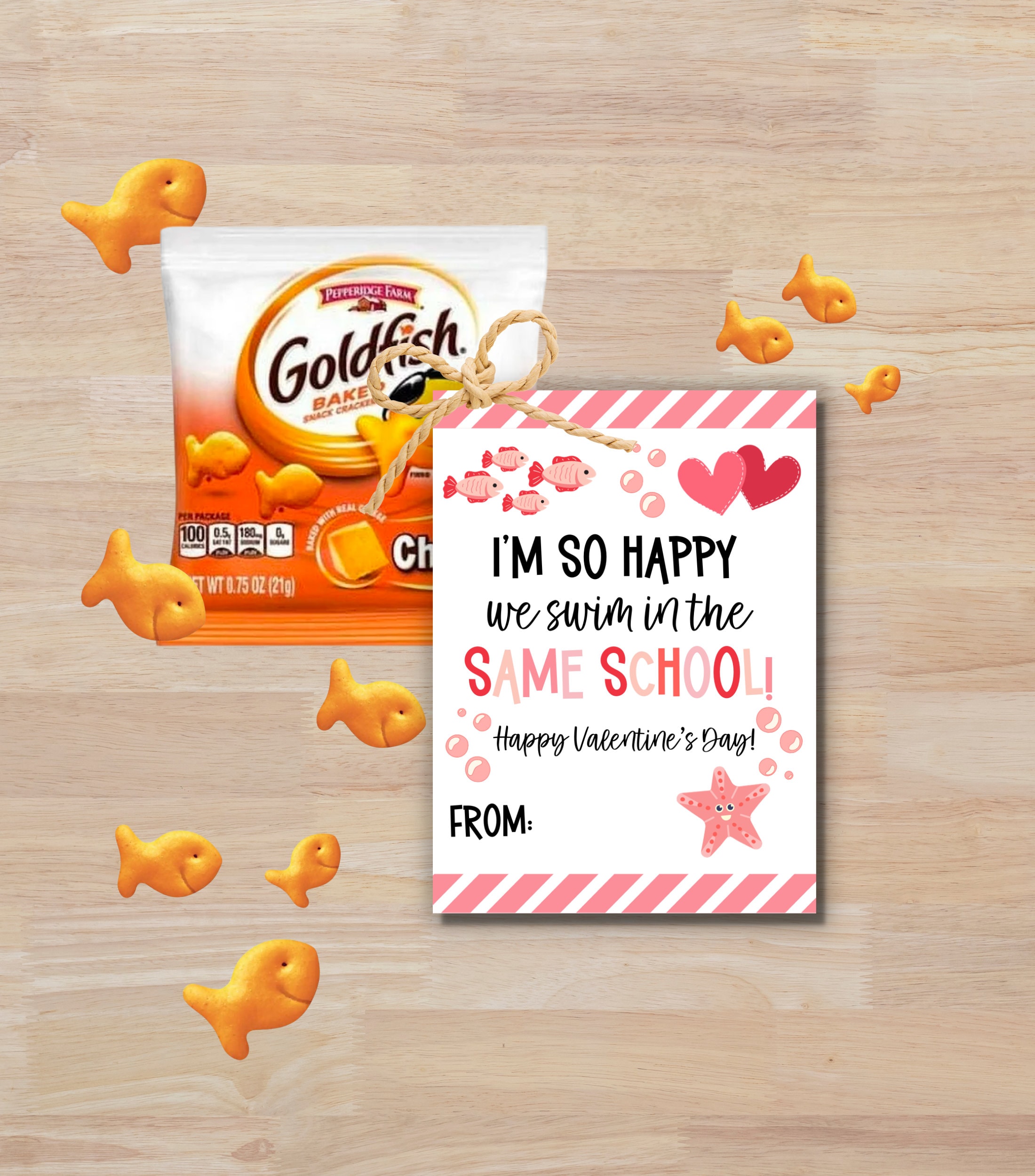 Printable Fish Valentine's Day Cards, Cute Classroom Valentine's Day ...