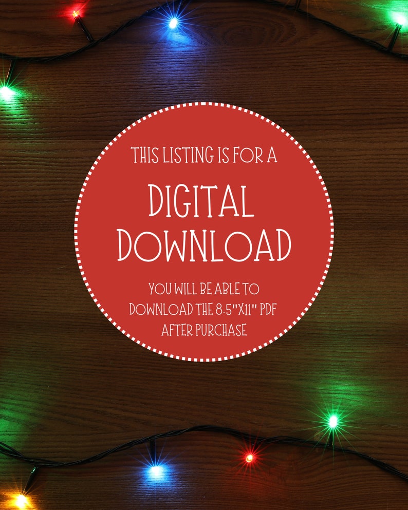 Christmas Secret Santa Questionnaire, Holiday Gift Exchange Party ...