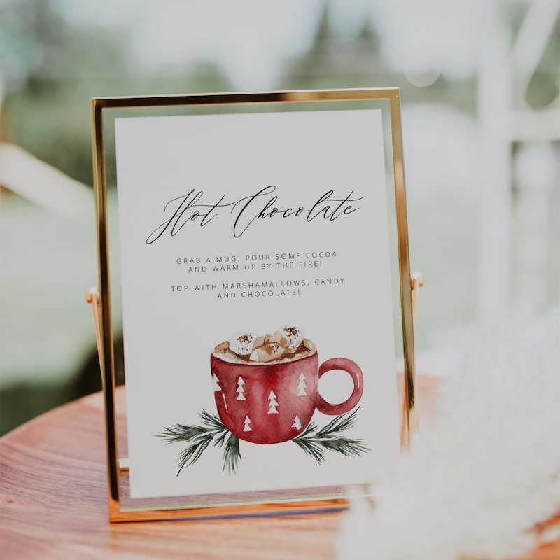 Hot Chocolate Sign - Etsy