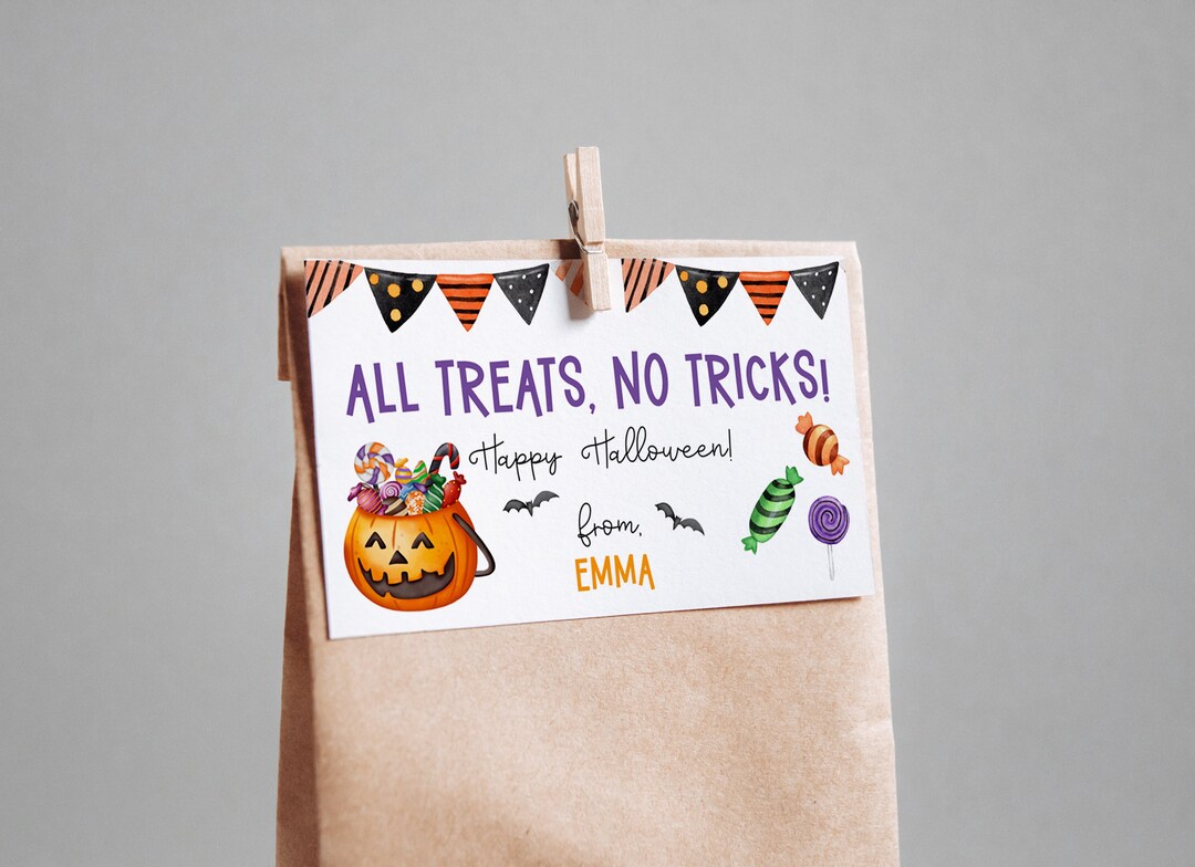 Halloween Teacher Gift Tag | Editable Template | Happy Halloween ...