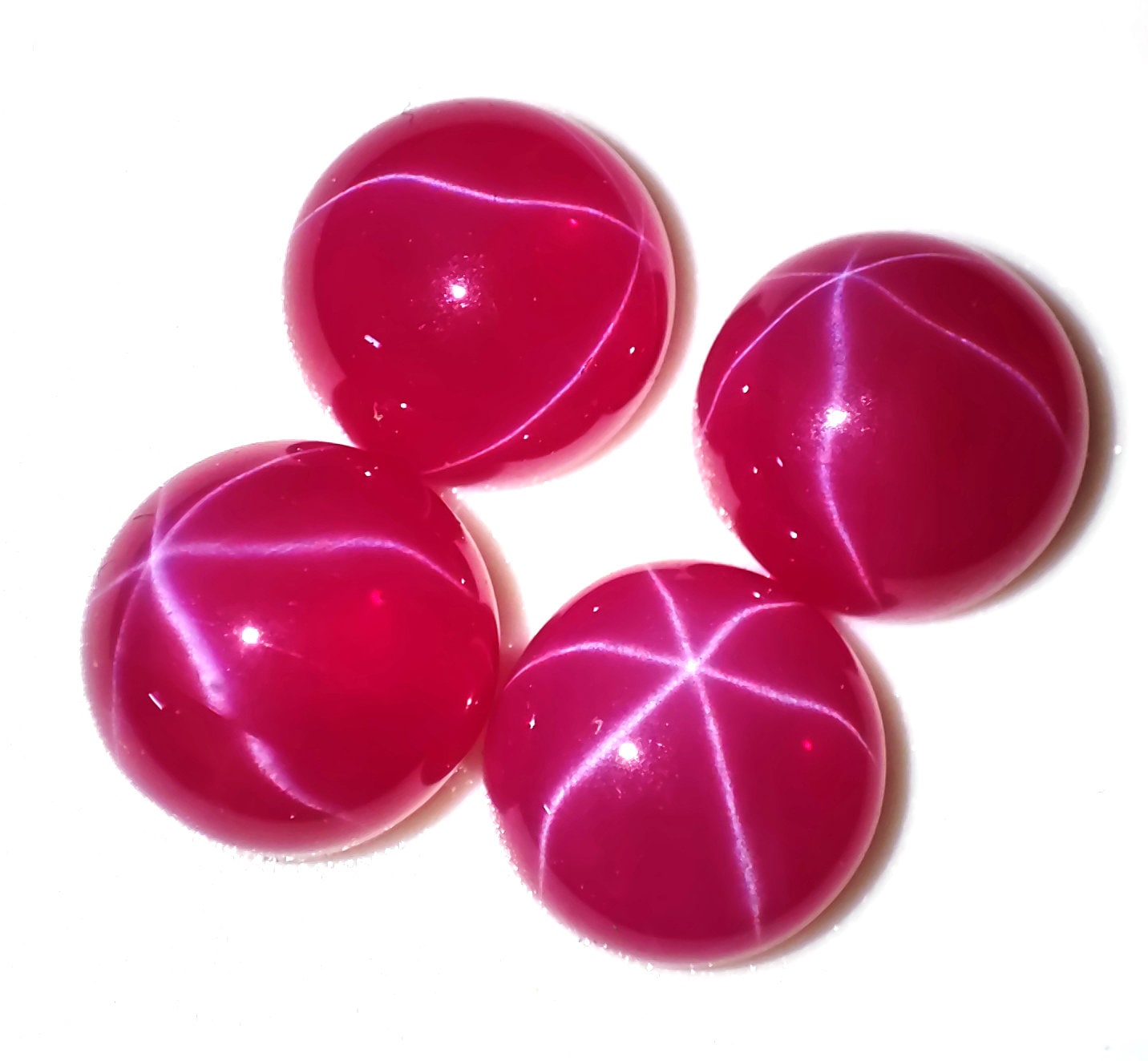 Sapphire Star Gemstone 4 Pieces 6X6 MM Round Shape Star Sapphire ...