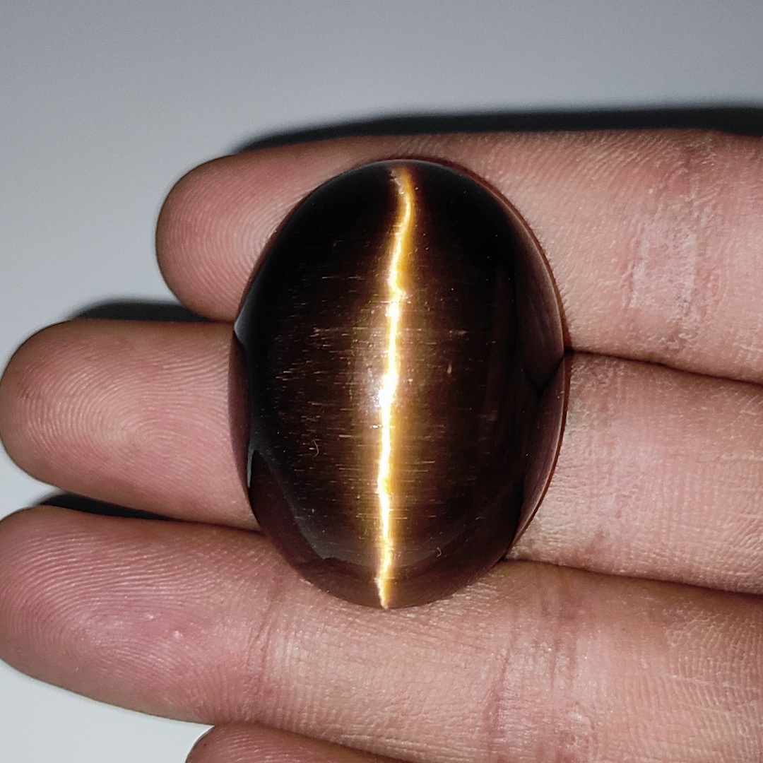 Chrysoberyl Cats Eye Gemstone 132 Carat Big Size Chrysoberyl Cabochon ...