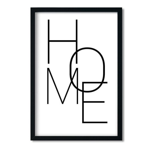 Home Print Home Sign Home Word Printable Black and White - Etsy