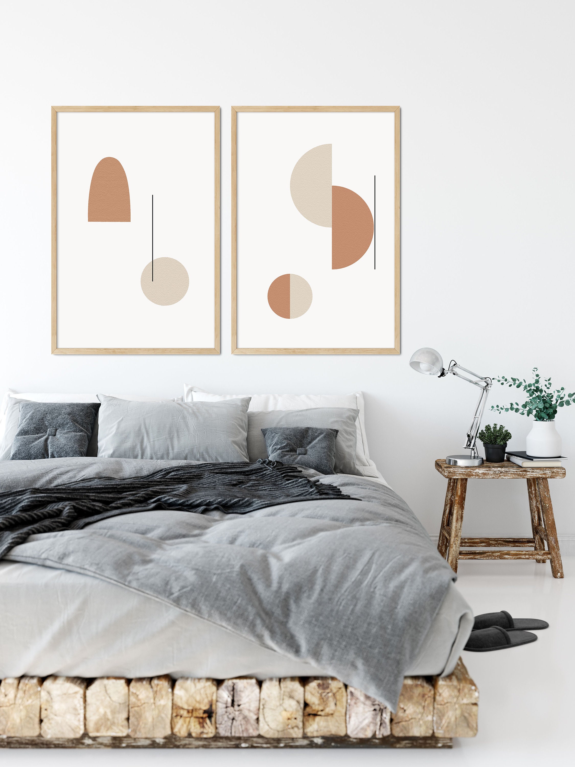 Beige Abstract Print Geometric Abstract art Beige Painting | Etsy