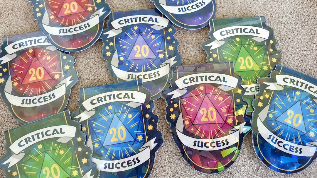 Magnetic Bookmark for Dnd Player, Critical Success Dice Design, Dungeon ...