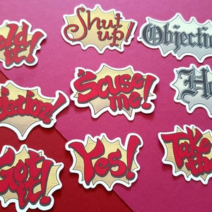 Ace Attorney Stickers: Objection! Speech Bubbles - Game Inspired - Etsy