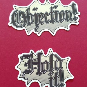 Ace Attorney Stickers: Objection! Speech Bubbles - Game Inspired - Etsy