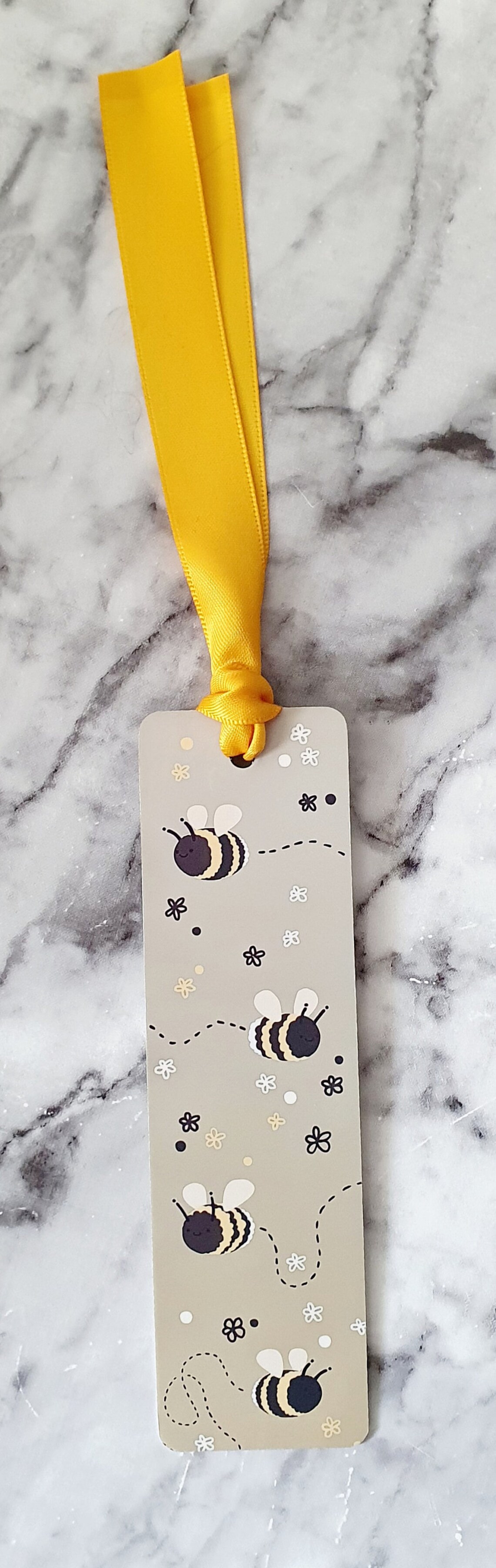 Adorable Bumblebee Bookmark - Laminated With Ribbon - Etsy