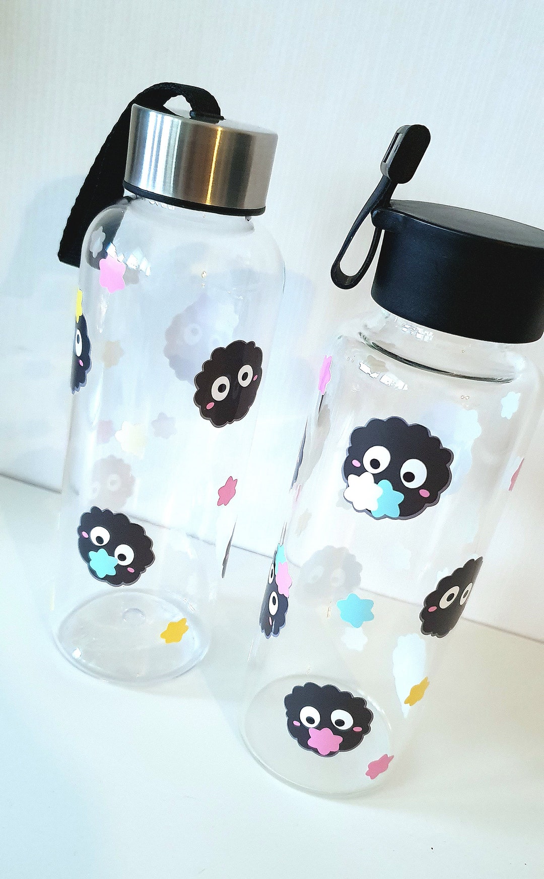 Water Bottle Soot Sprites, Spirited Away Vinyl Decals Waterproof Glass ...