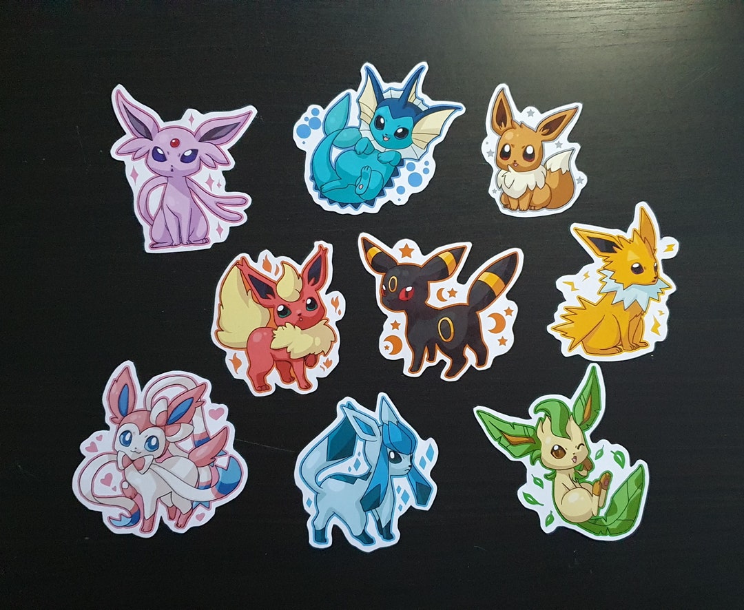 Sticker Eevee and Evolutions 1 Piece Large Size - Etsy