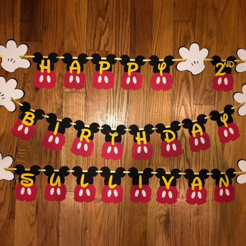Mickey Mouse Banner - Etsy