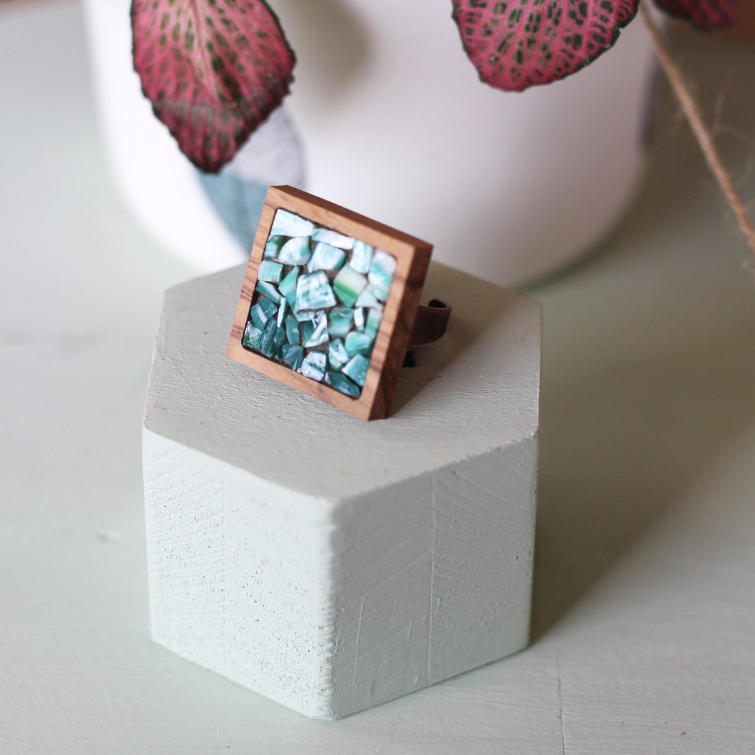 Boho Rings, Bold Rings, Bold Rings for Women, Big Rings, Green Ring ...