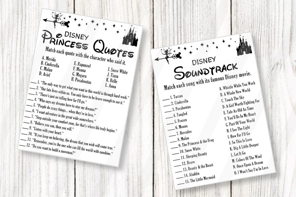 Printable Princesses Party Games Bundle, Kids Activities, Instant ...