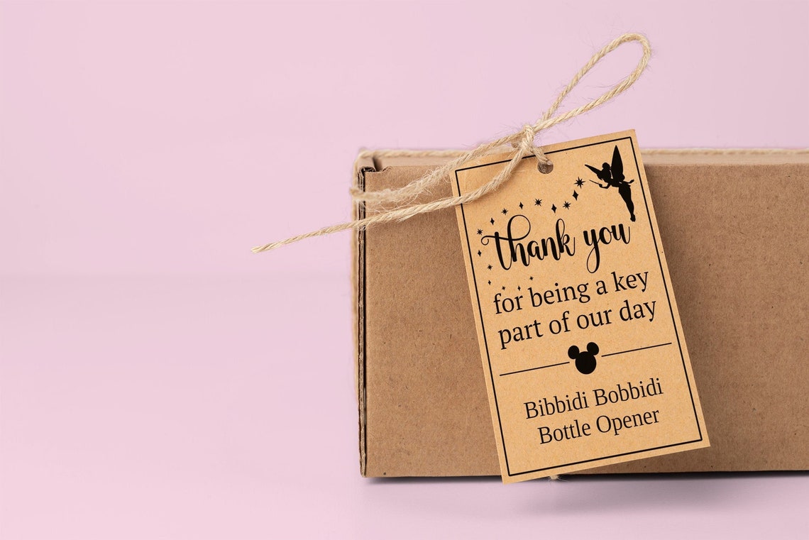 Editable Tinkerbell Gift Tags Template 2x3 Tags for Any - Etsy