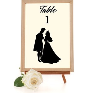 Editable Movie Couples Table Numbers Template - 4x6 & 5x7 Signs for ...