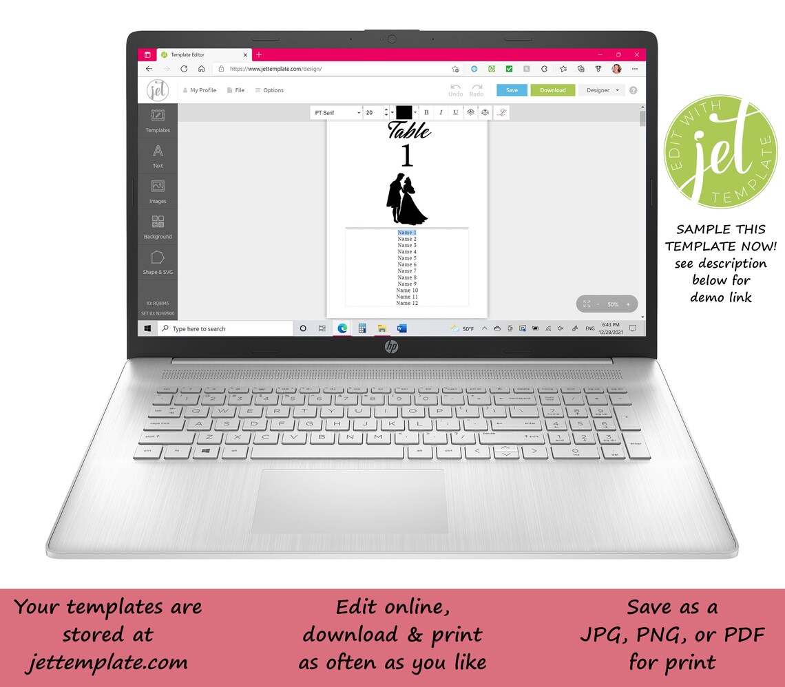 Editable Movie Couples Seating Chart Template Magical - Etsy