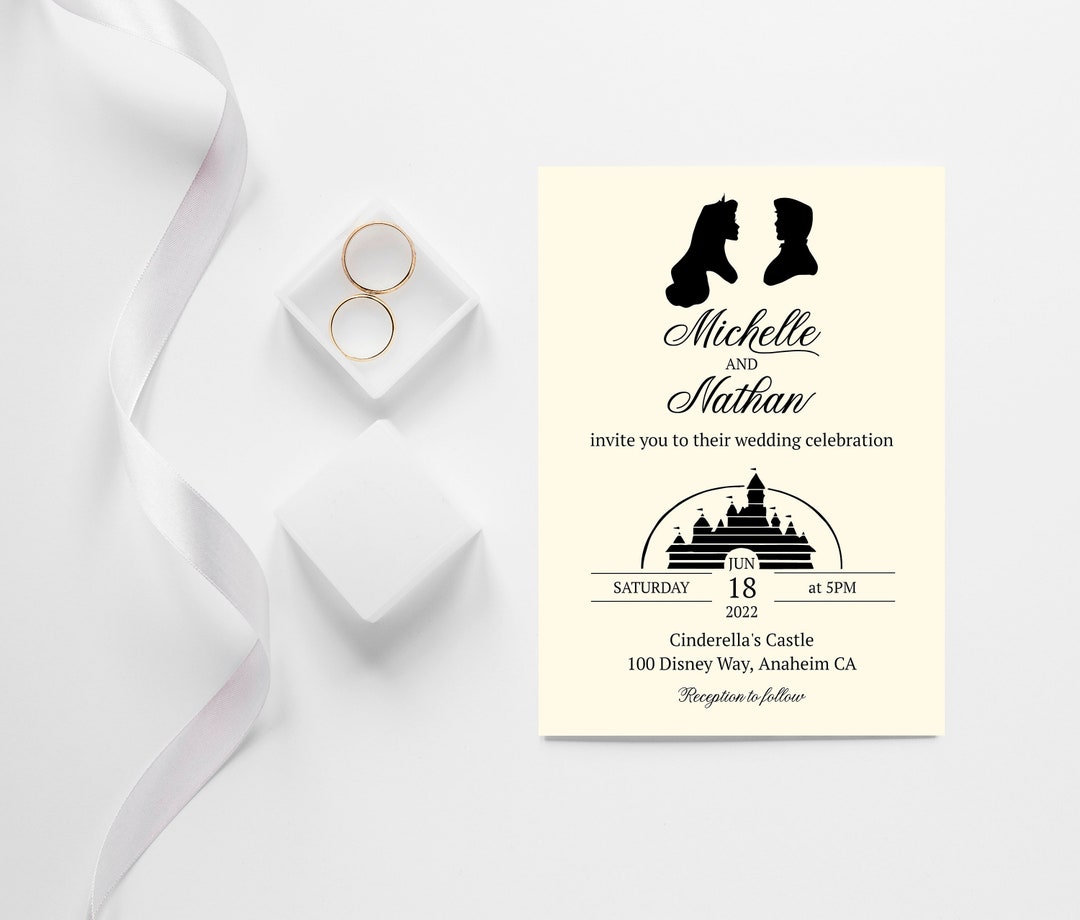 Editable Movie Couples Wedding Invitation Template - Magical Wedding ...