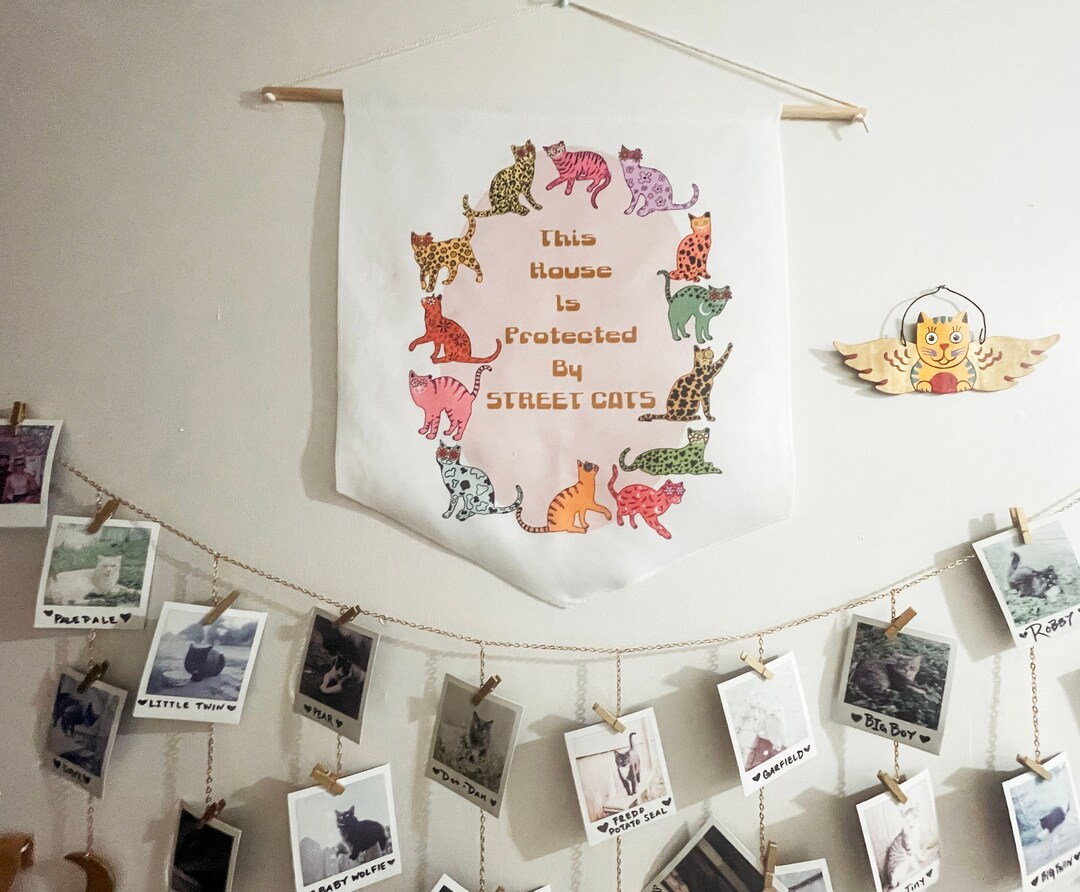 Street Cats Pennant Banner: TNR Cat Lady Decor - Etsy