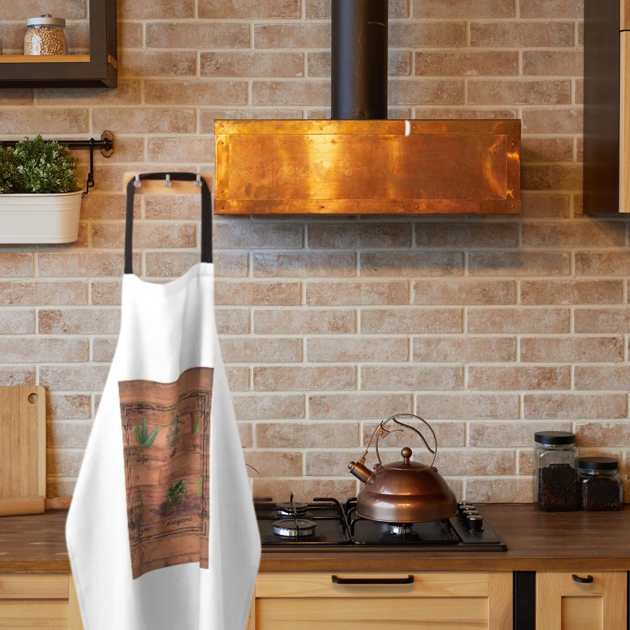 Rustic Herb Chart Apron - Etsy