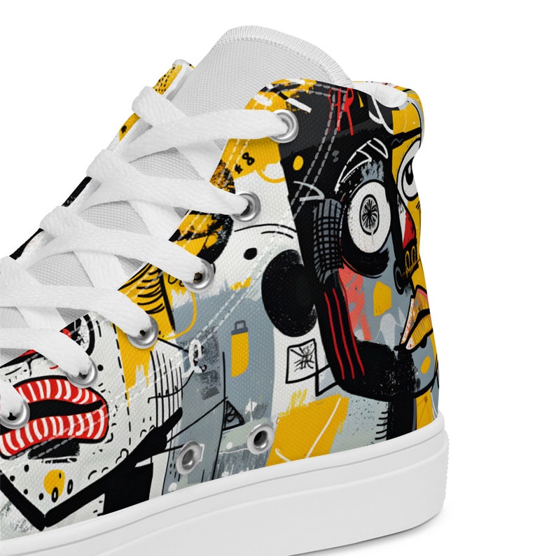 Custom Shoes Men's High-top Art Sneakers, Canvas Shoes, Original Style ...