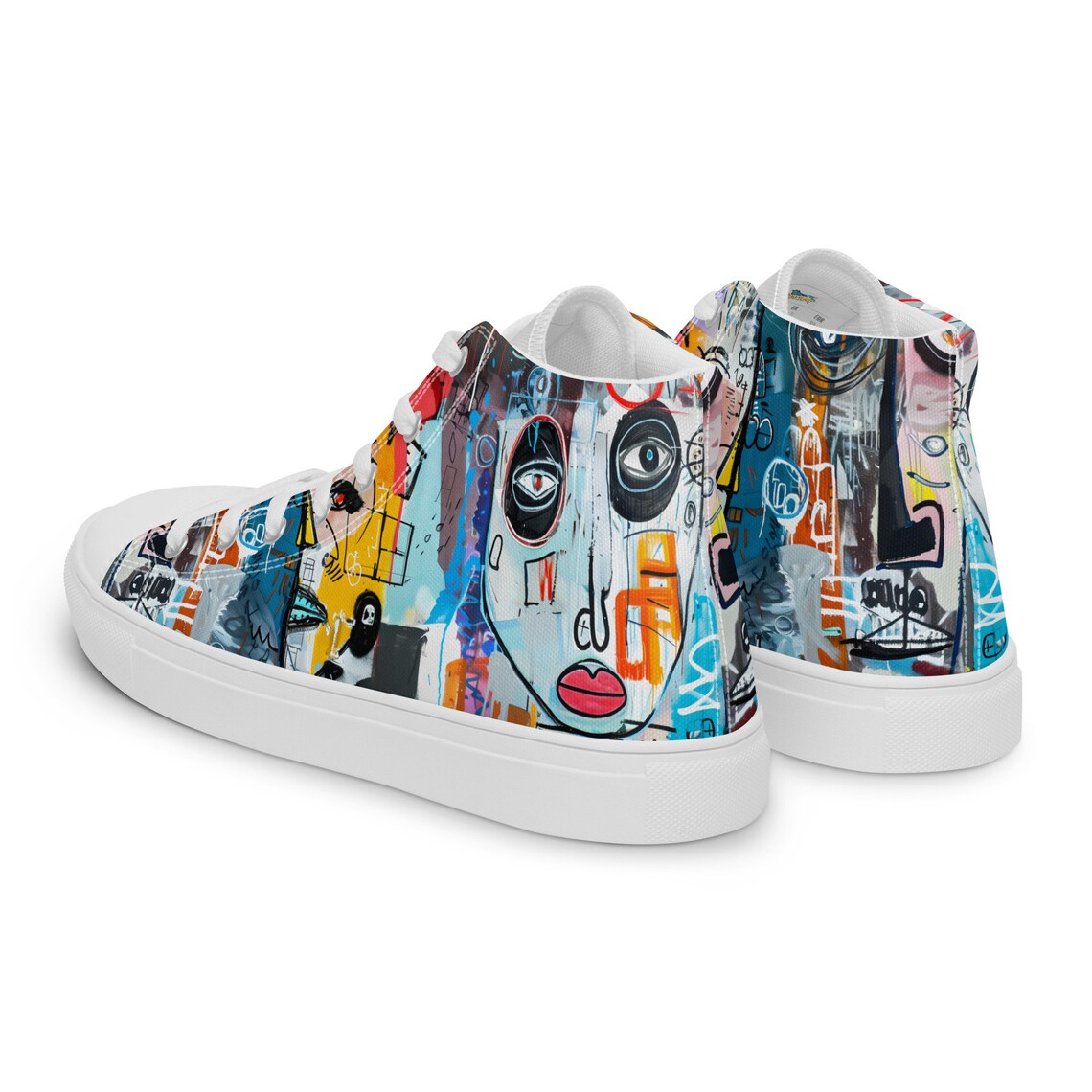 Artistic Custom Sneakers Men's High-top Sneakers Artistic Sneakers ...