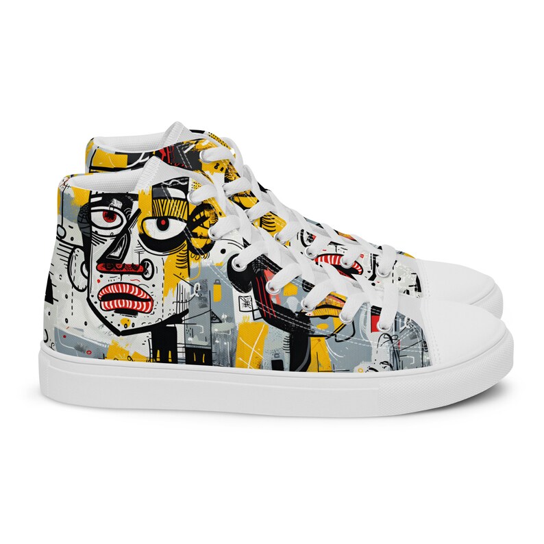 Custom Shoes Men's High-top Art Sneakers, Canvas Shoes, Original Style ...