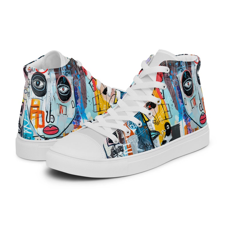 Artistic Custom Sneakers Men's High-top Sneakers Artistic Sneakers ...