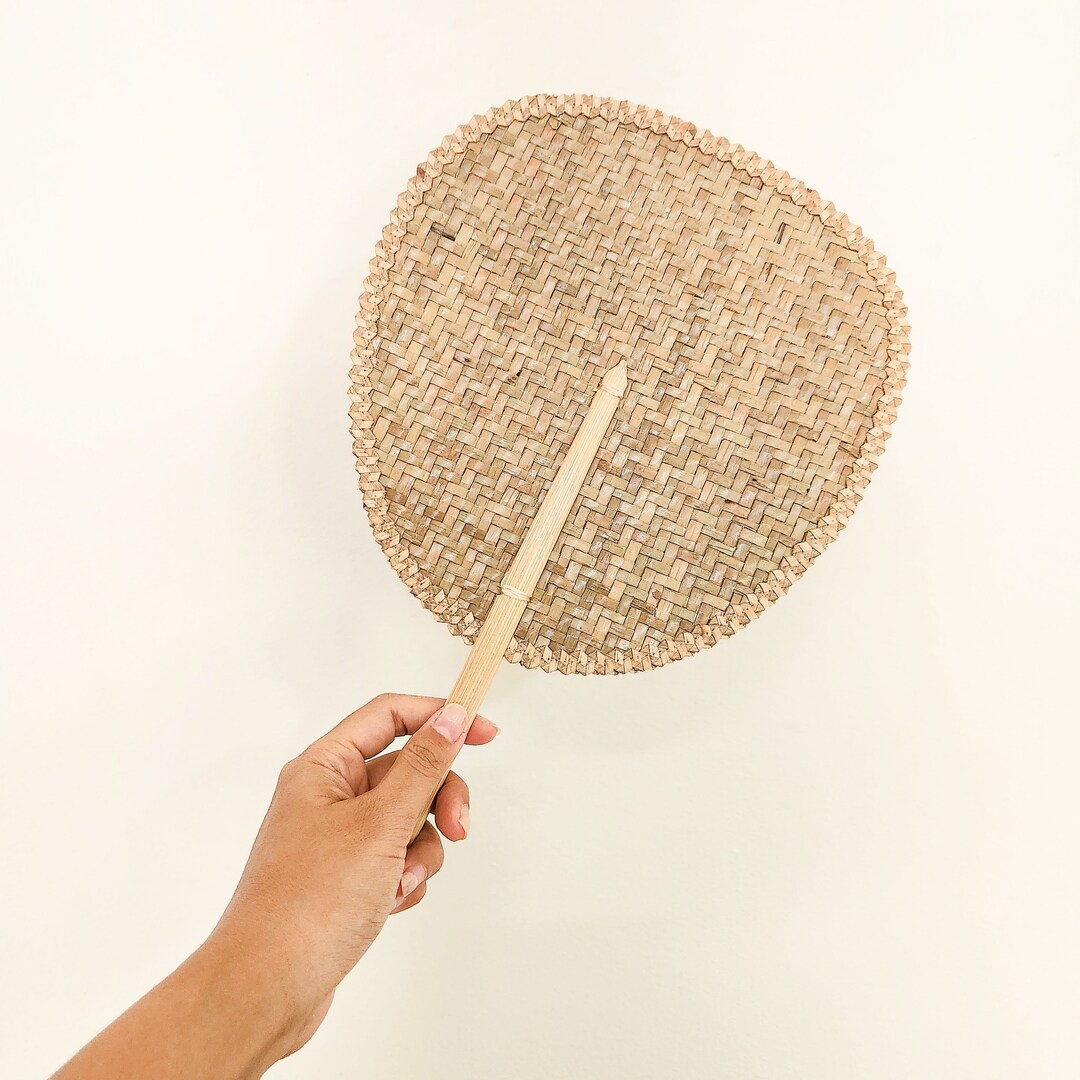 Handmade Fan for Wedding, Woven Hand Fans, Ruffia Fans, Hand Fans for ...