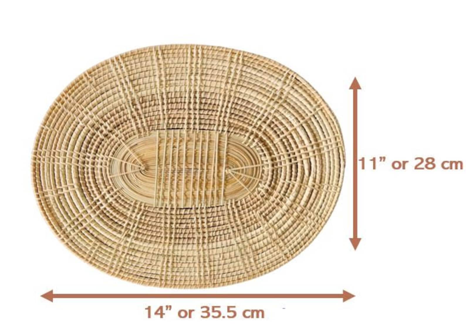 Wall Hanging for Modern Home Oval Rattan Wall Decor Wall - Etsy