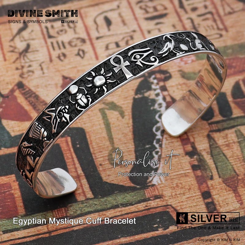 Egypt Bracelets Men - Etsy UK