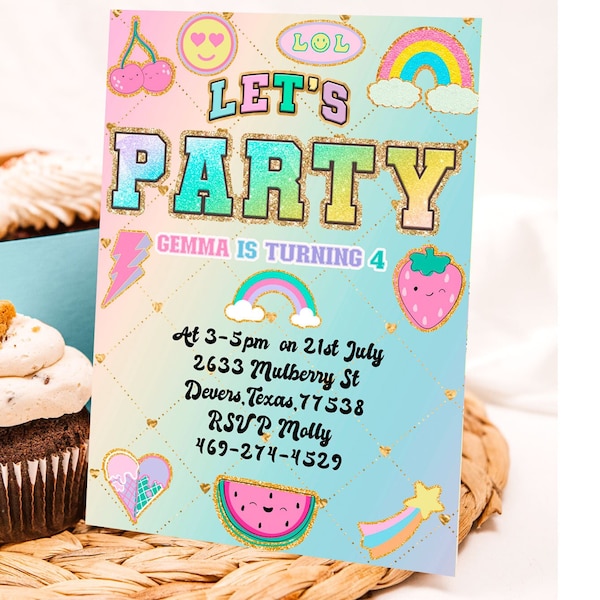 Stoney Clover Birthday Invitation - Etsy