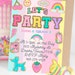 Editable Birthday Party Invitation Stoney Clover Lane Varsity Patch ...