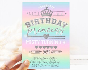 Editable Birthday Party Invitation Stoney Clover Lane Varsity Patch ...